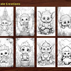 50 Cute Baby Troll Coloring Page Book Printable PDF Sheet - Etsy