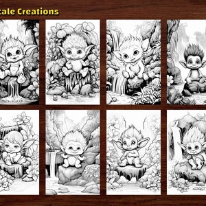 50 Cute Baby Troll Coloring Page Book Printable PDF Sheet - Etsy