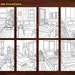 50 Bathroom Coloring Page Book, Printable PDF Sheets, Instant Download ...