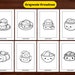 50 Sushi Coloring Page Book, Japanese Food Cute Kawaii Doodle, Birthday ...