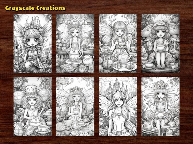 50 Cute Baby Fairy Coloring Page Book Printable PDF Sheets - Etsy