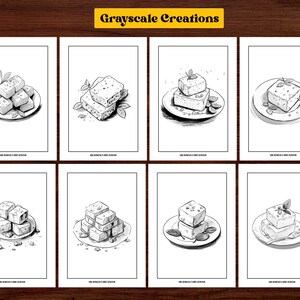 50 Tofu Coloring Page Book, Food Beverage Drink Culinary, Printable PDF ...