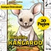 50 Cute Kangaroo Coloring Page Book, Printable PDF Sheet, Instant ...