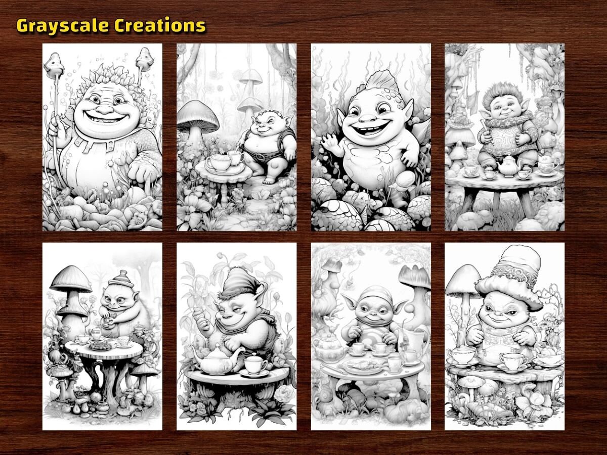 50 Cute Baby Ogre Coloring Page Book Printable PDF Sheet - Etsy Australia