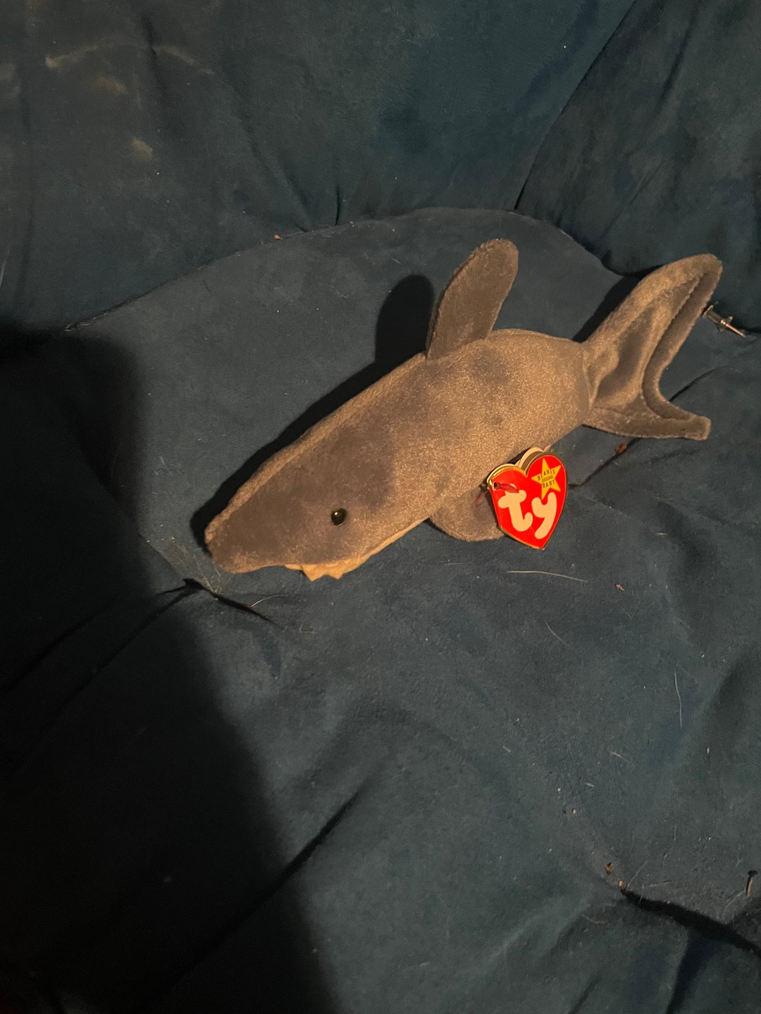 Crunch the Shark Beanie Baby - Etsy