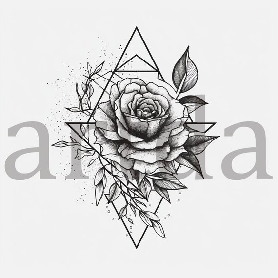 Abstract Rose Design