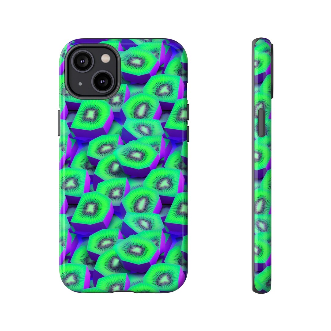 Vaporwave Neon Kiwi Slices Tough Case Aesthetic Phone Case - Etsy