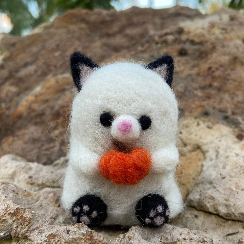 Needle Felted Ghost - Etsy