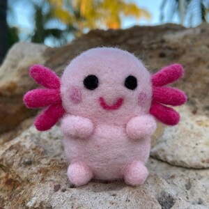Cute Needle Felted Axolotl - Etsy