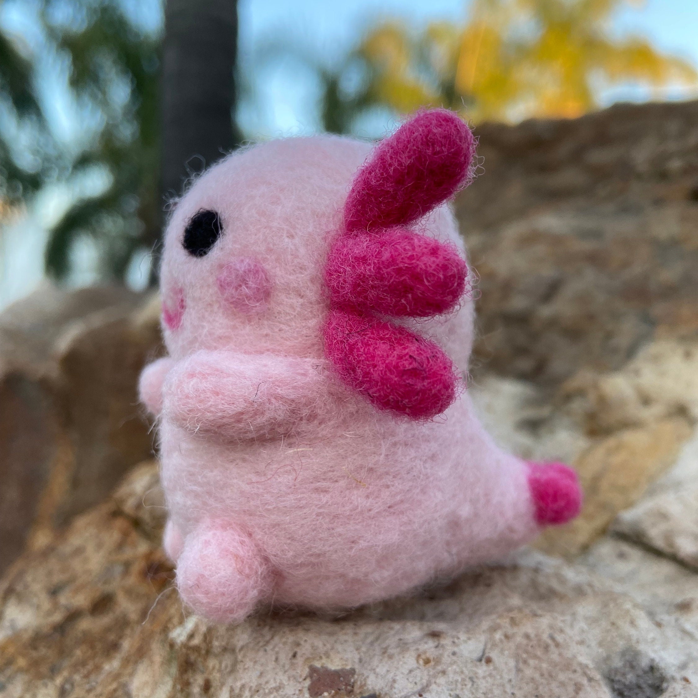 Cute Needle Felted Axolotl - Etsy