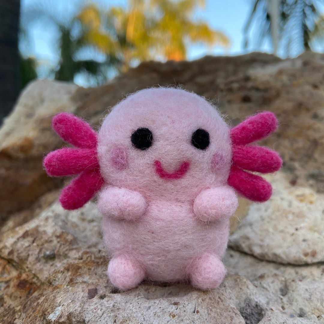Cute Needle Felted Axolotl - Etsy