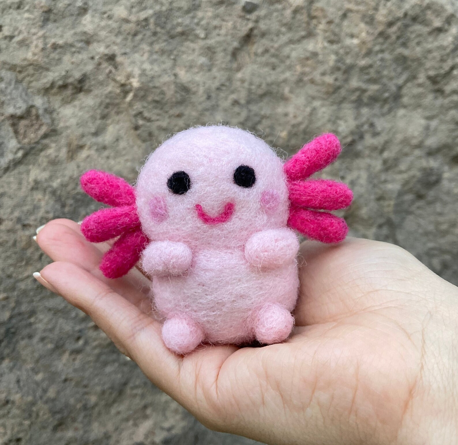 Cute Needle Felted Axolotl - Etsy