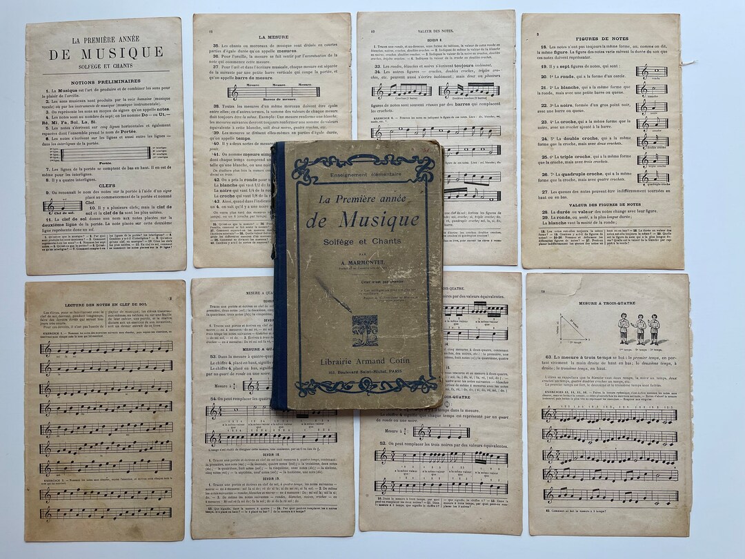 La Music 1918 & 1936 Vintage French Music Ephemera Pack for - Etsy Canada