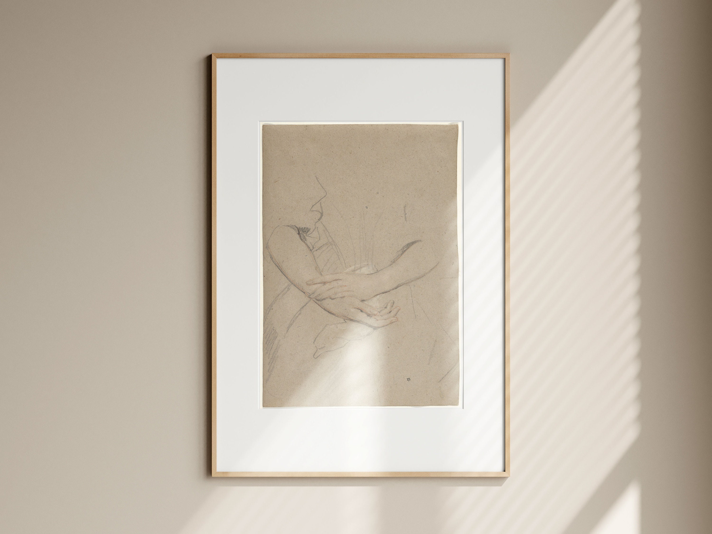 Wall Art Fine Art Print Line Drawing Charcoal Composition - Etsy