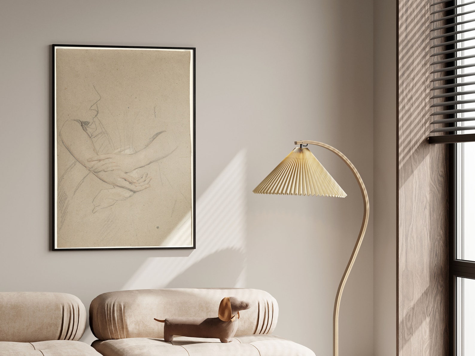 Wall Art Fine Art Print Line Drawing Charcoal Composition - Etsy
