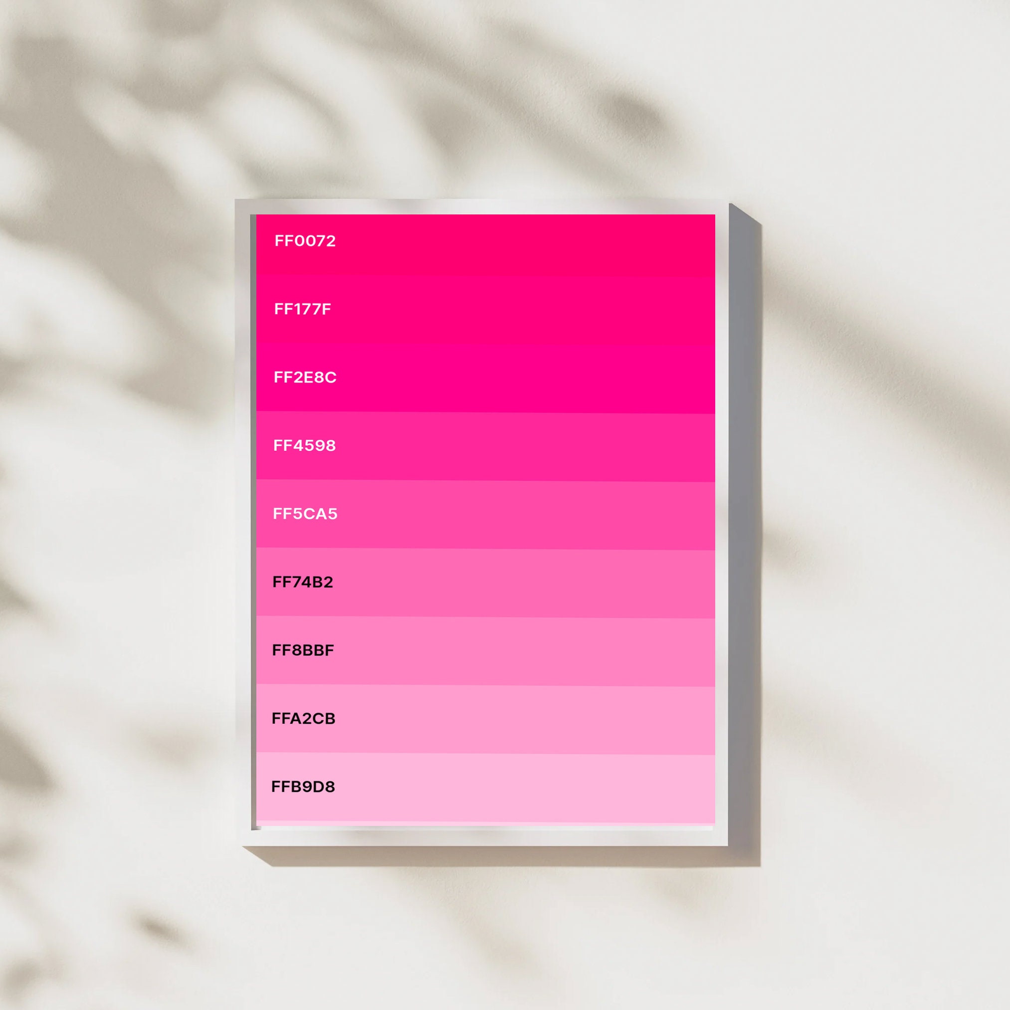 Pink Gradient Art Printable Poster - Etsy