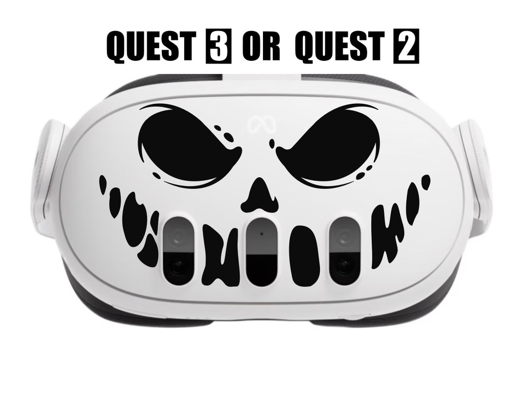 Meta Quest 3 Skull Skin, Meta Quest 3, Oculus Quest, VR Headset, Skull ...