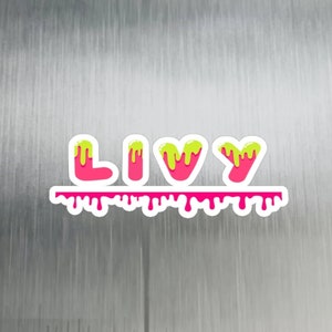 Slime Kiss-cut Vinyl Decal Sticker for Kids Slime Storage Slime Gift for Kids Slime Sticker for ...