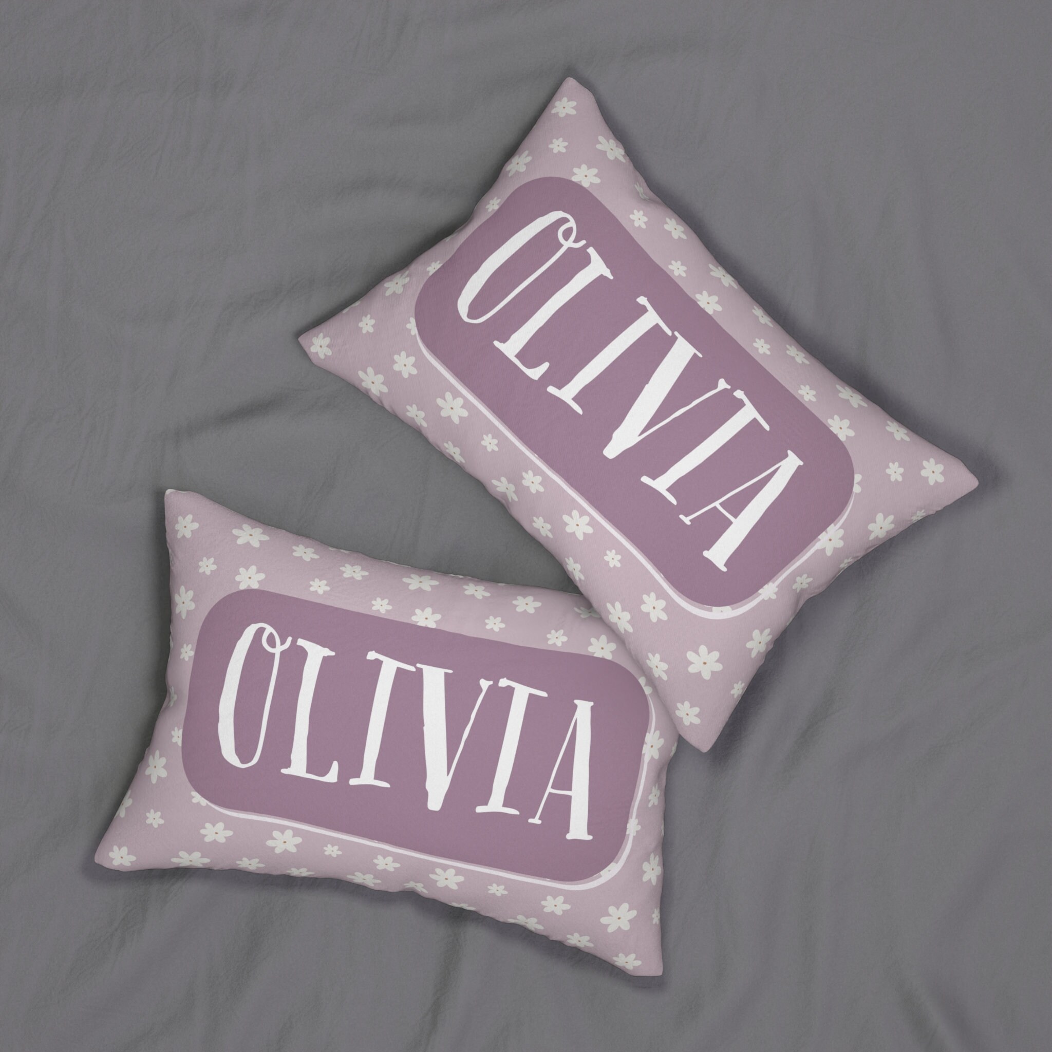Custom Girls Pillow Personalized Girls Name Pillow Flower Pillow for ...