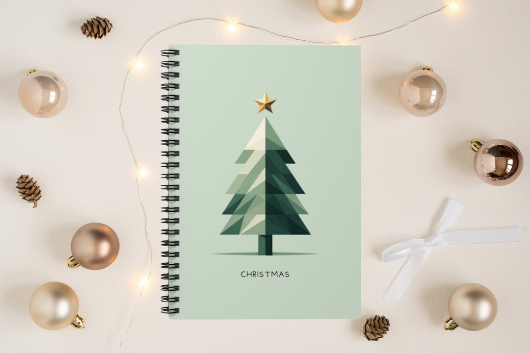 Christmas Notebook Gift for Her Christmas Spiral Notebook for Grocery ...