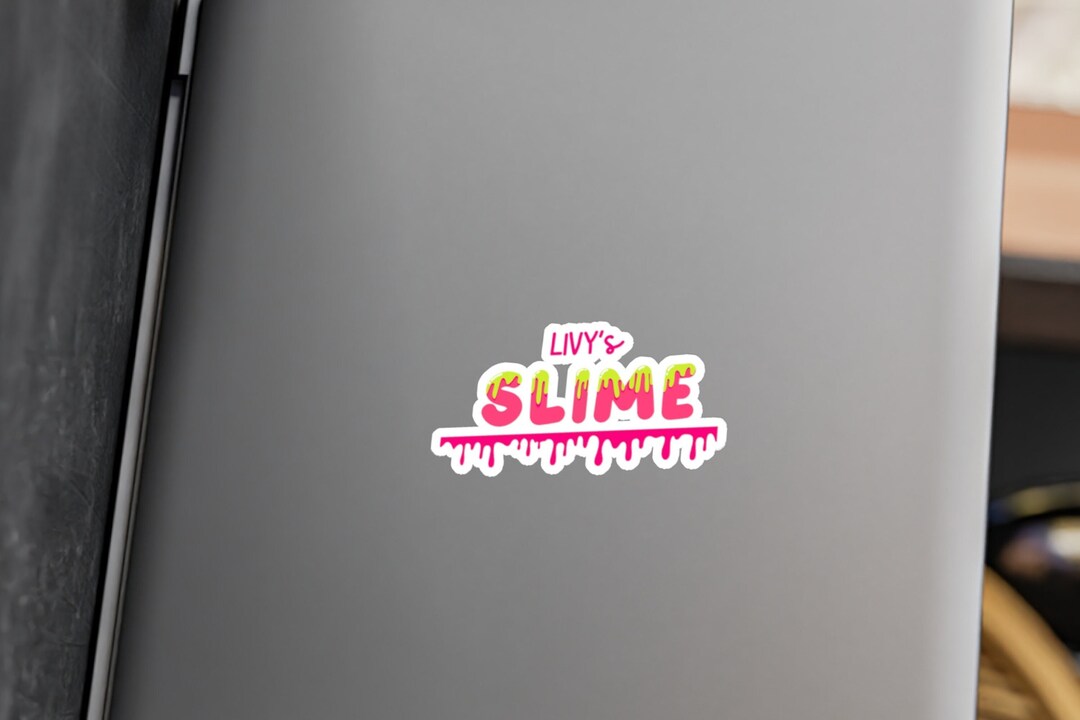 Slime Kiss-cut Vinyl Decal Sticker for Kids Slime Storage Slime Gift for Kids Slime Sticker for ...