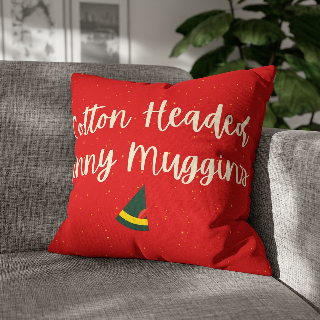 Funny Christmas Elf Pillow Case Buddy the Elf Pillow Red Cover Funny ...