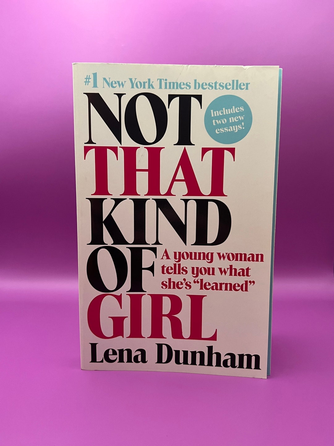 Not That Kind of Girl, by Lena Dunham - Etsy