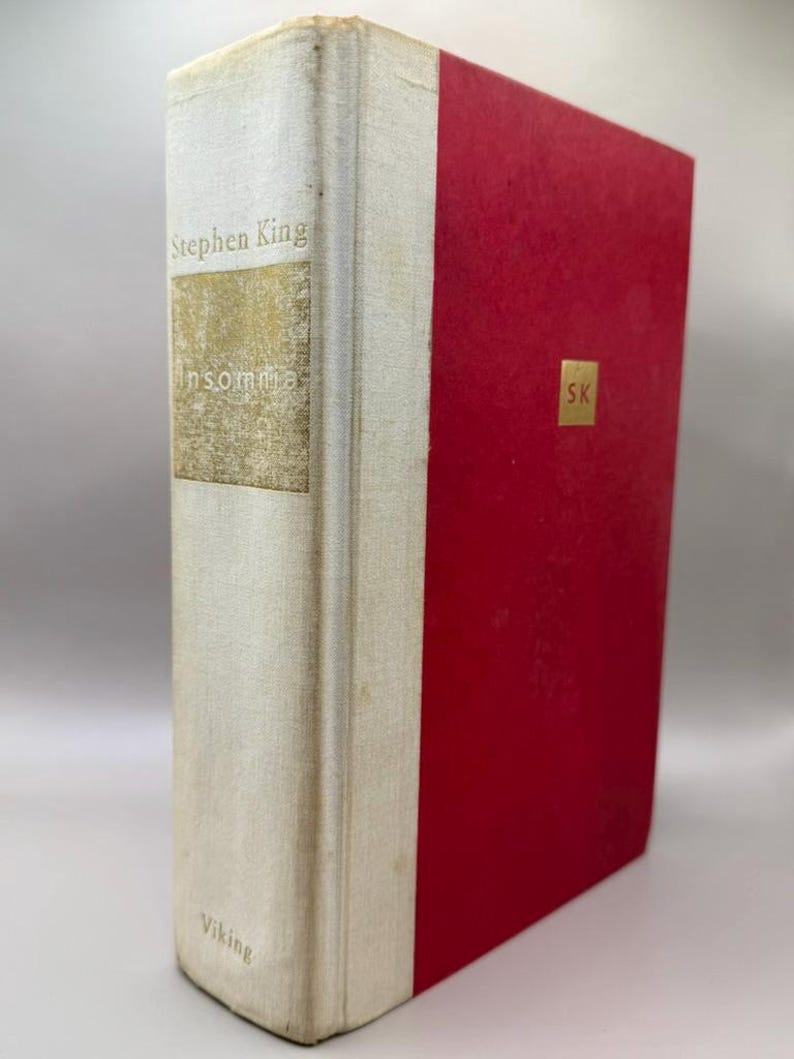 Insomnia, by Stephen King *first Edition, Book Club - Etsy