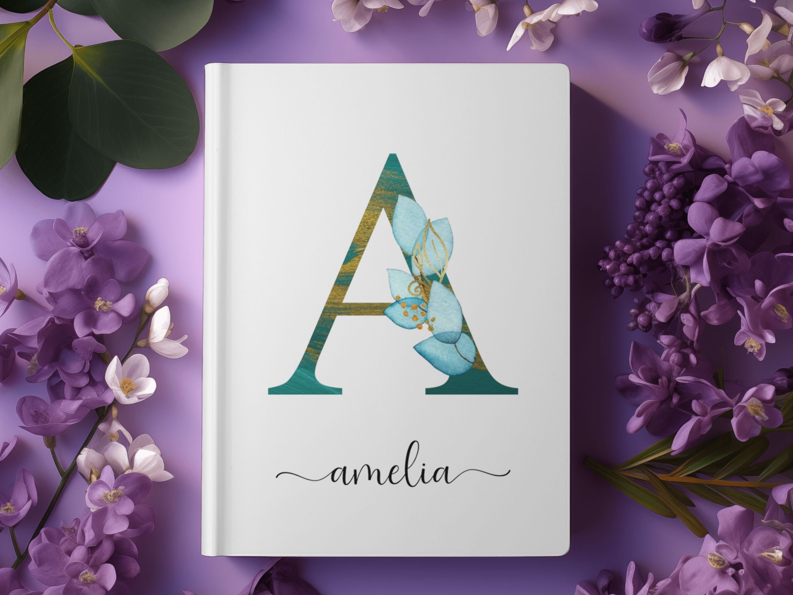 Personalized Journal Notebook Gift Custom Name Gift Graduate Monogram ...
