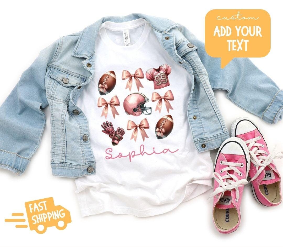 Custom Football Game Day Shirt Personalized Football Fan Shirt Cute ...