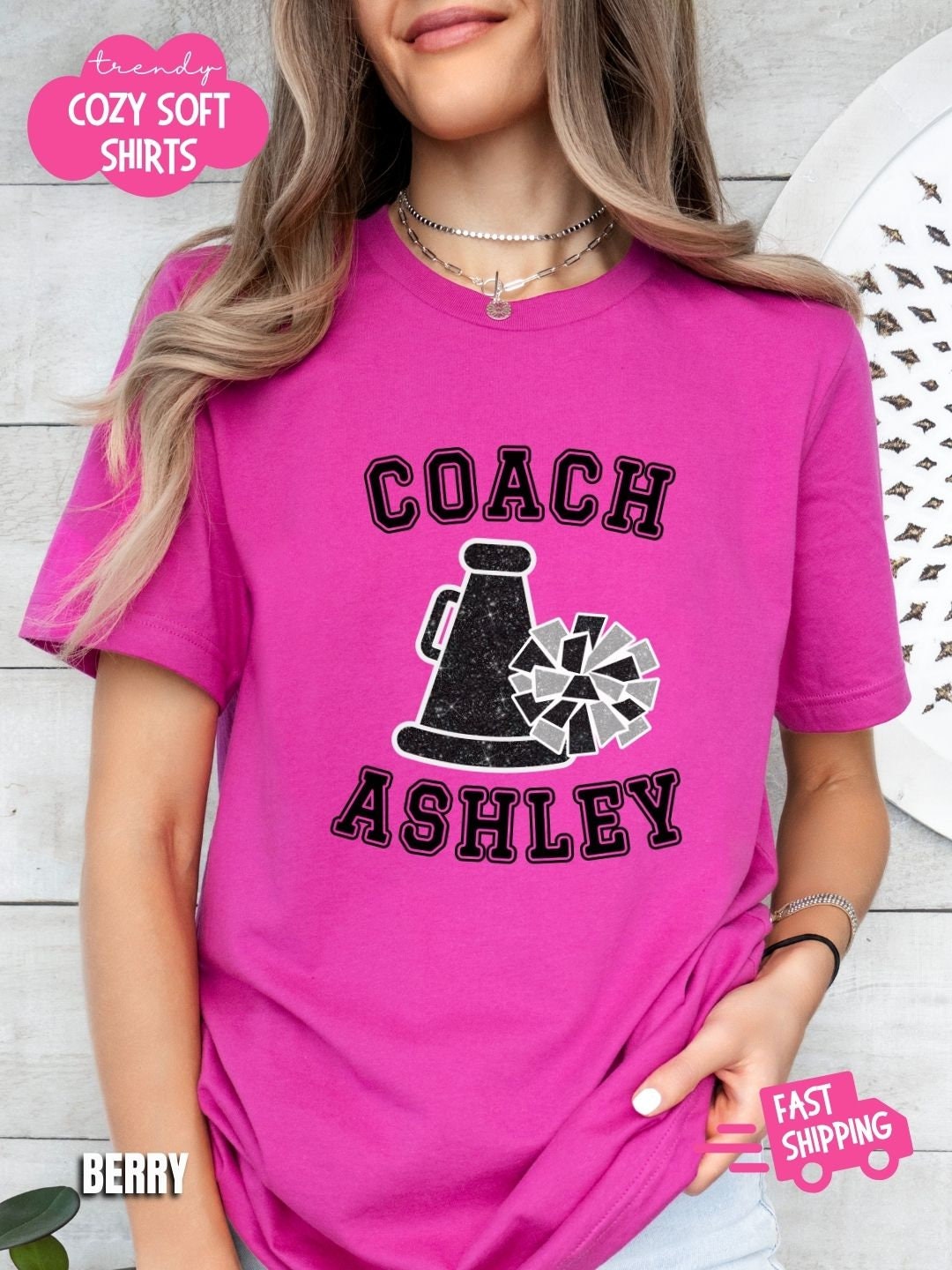Custom Cheerleading Coach Shirt for Game Day Cheer Coach Shirt Gift ...