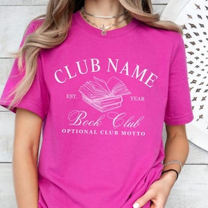 Book Club Personalized Shirts Custom Bookish Shirt Personal Gift for ...