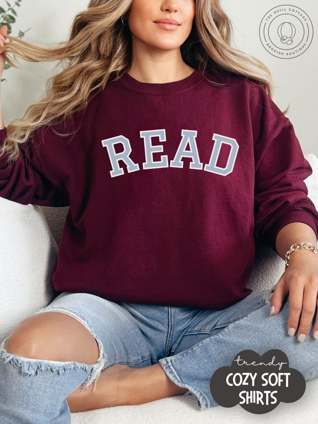 Read Sweatshirt Gift Reading Lovers Gifts Read Books Shirt Teacher Read ...