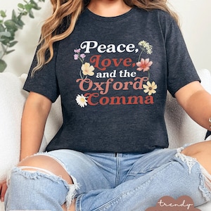 The Oxford Comma, Oxford Comma Society Shirt, Funny Grammar Shirt ...