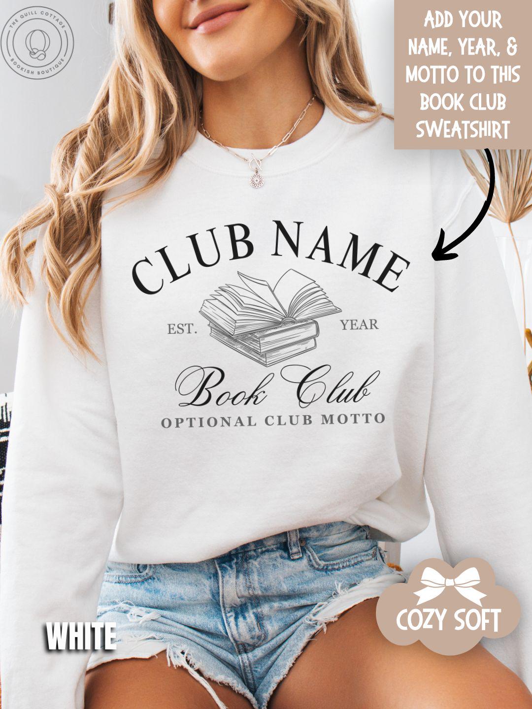 Book Club Personalized Sweatshirt Custom Bookish Sweater Personal Gift ...