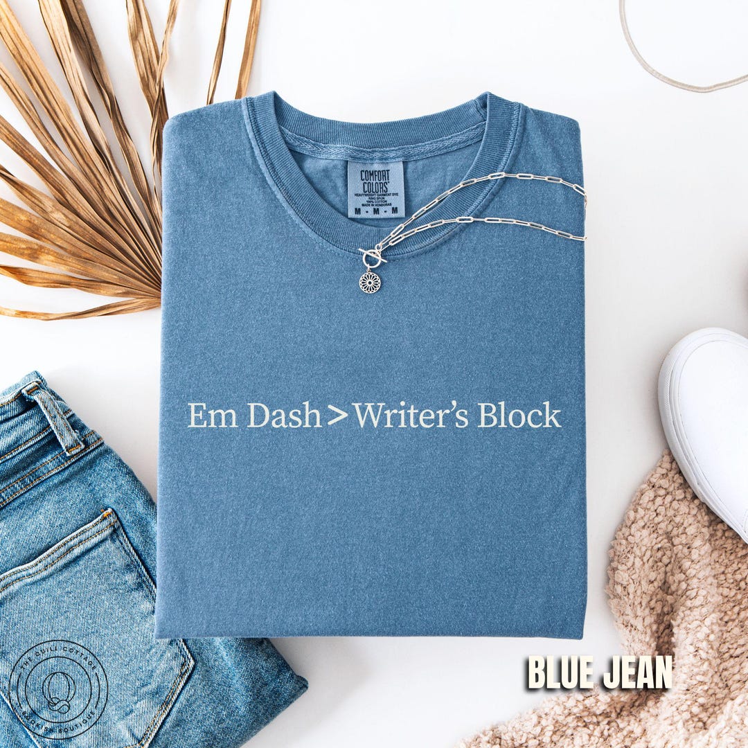 Em Dash Shirt, Grammar Comfort Colors® Shirt, Funny Punctuation Tshirt ...