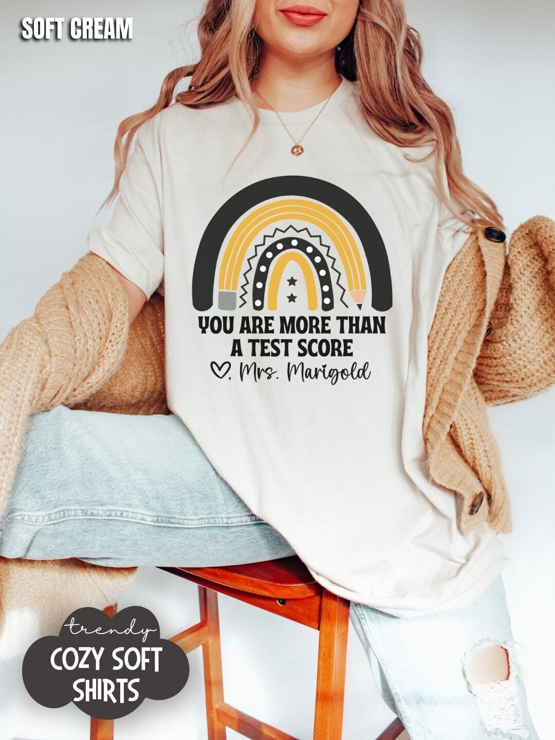 Custom Teacher Shirt for Test Day, Positive Teacher Gifts, State ...