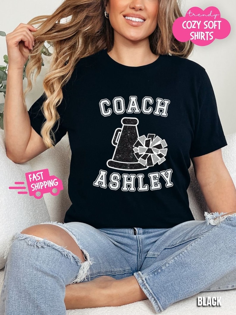 Custom Cheerleading Coach Shirt for Game Day Cheer Coach Shirt Gift ...