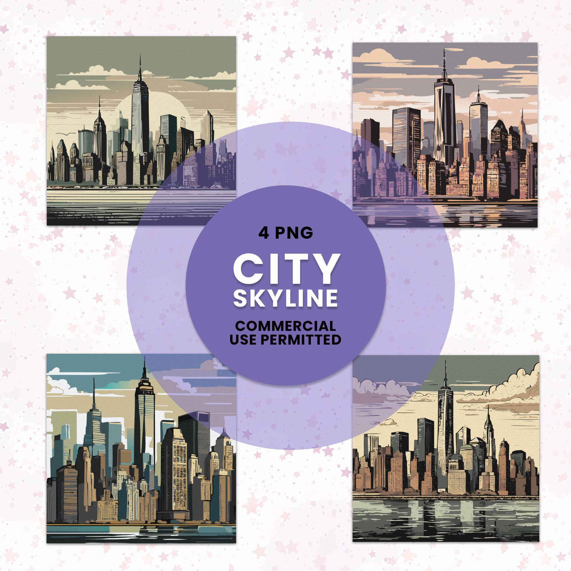 City Skyline Clipart Fictional Cities Art Comic Book City Clip Art ...