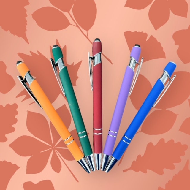 Personalized Luxurious Soft Touch Rose Gold Pen, Rubberized Soft Touch ...