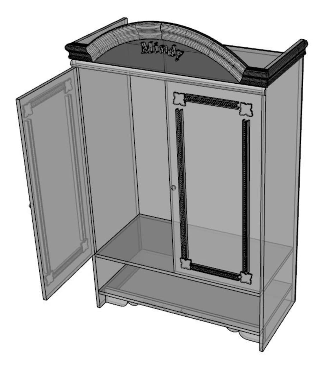 Girls Dress up Cabinet Plans - Etsy