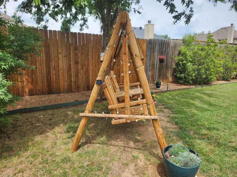 Rustic Log Swing Plans - Etsy