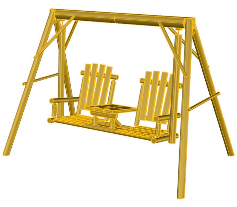 Rustic Log Swing Plans - Etsy