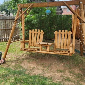 Rustic Log Swing Plans - Etsy