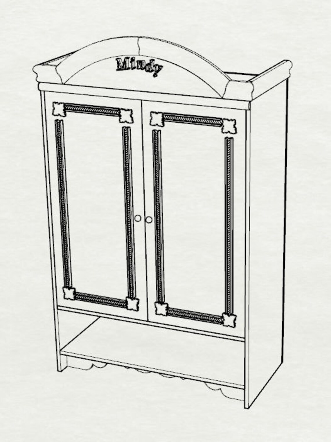 Girls Dress up Cabinet Plans - Etsy