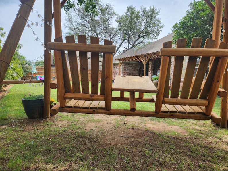 Rustic Log Swing Plans - Etsy