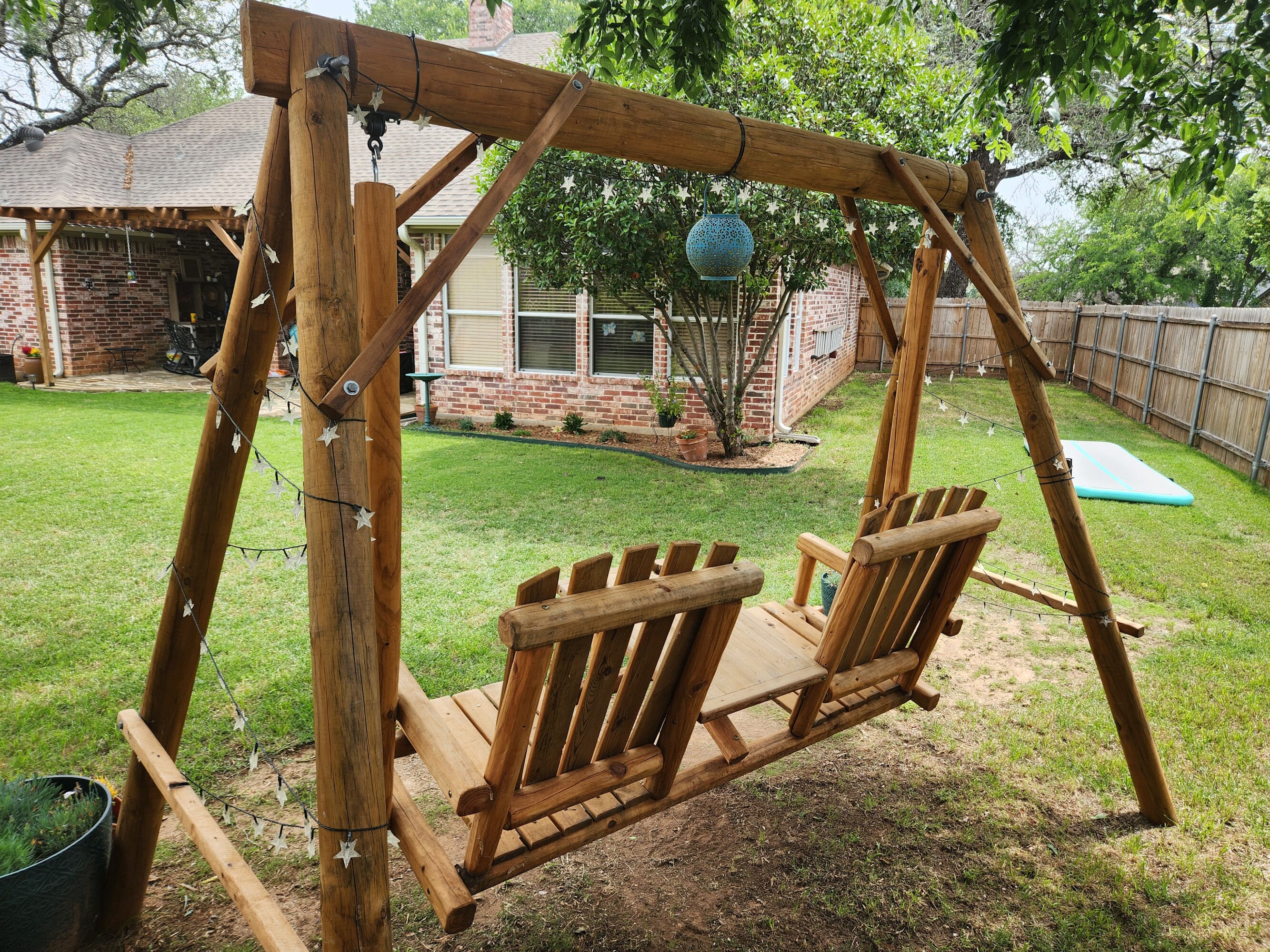 Rustic Log Swing Plans - Etsy