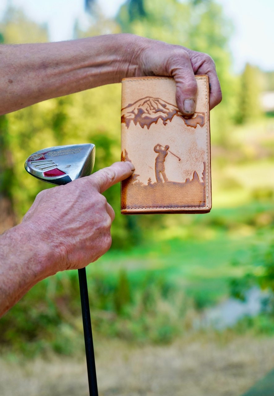 Golf Score Card Holder. Personalized Golf Score Card Holder. - Etsy