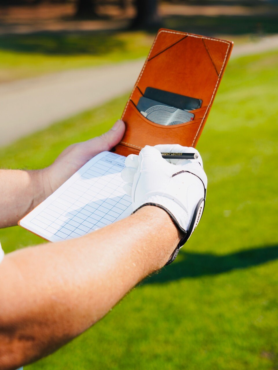 Sasquatch Golf Score Card Holder. Leather Yardage Book Cover. Best ...