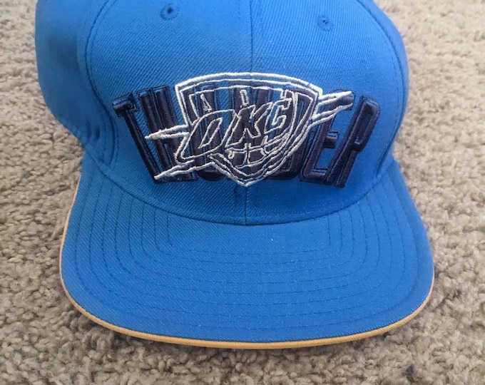 Mitchell and Ness Oklahoma City Thunder Camo Snapback Hat - Etsy